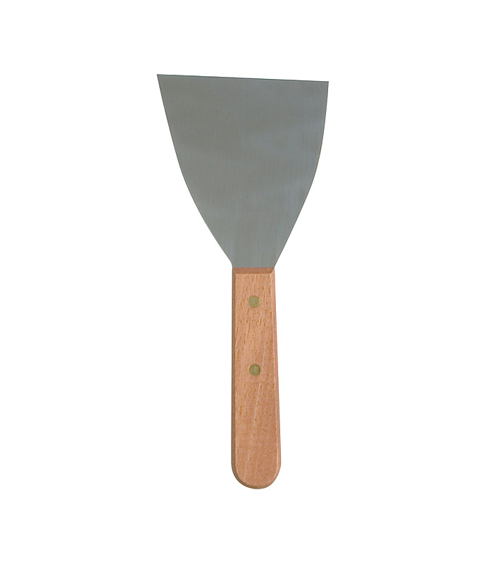Pan Scraper Stainless Steel with Wood Handle